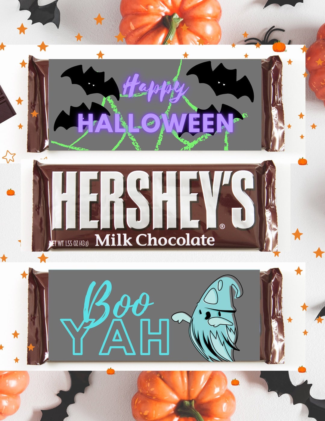 Halloween Candy Bar Wrappers Fall Halloween Gift Printable Halloween ...