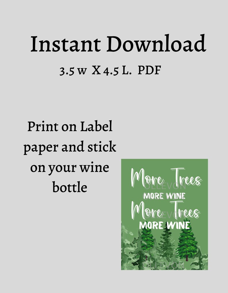 Printable Wine Labels Evergreen Gift Ideas for Him Perfect Gifts for ...