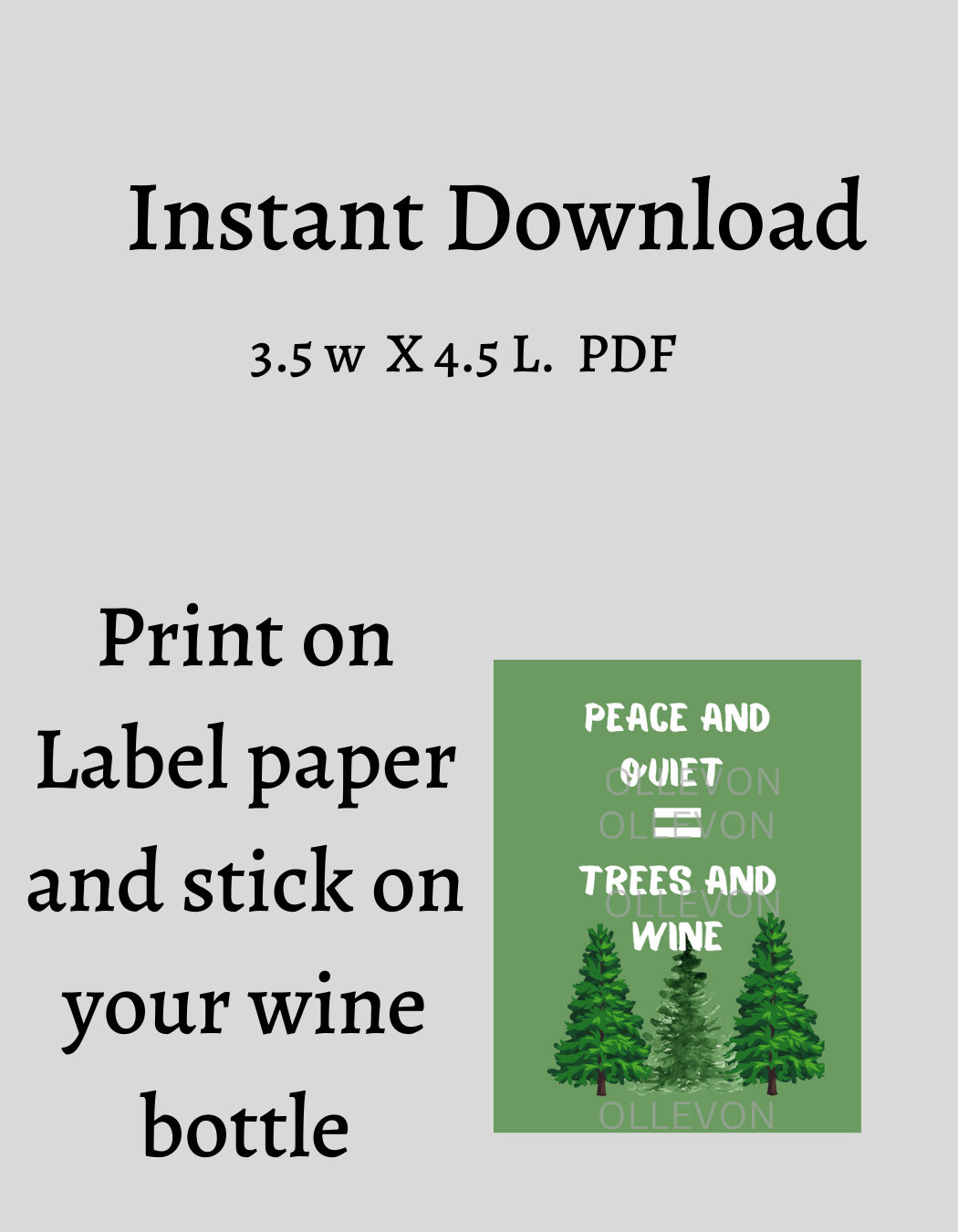 Printable Wine Labels Evergreen Gift Ideas for Him Perfect Gifts for ...