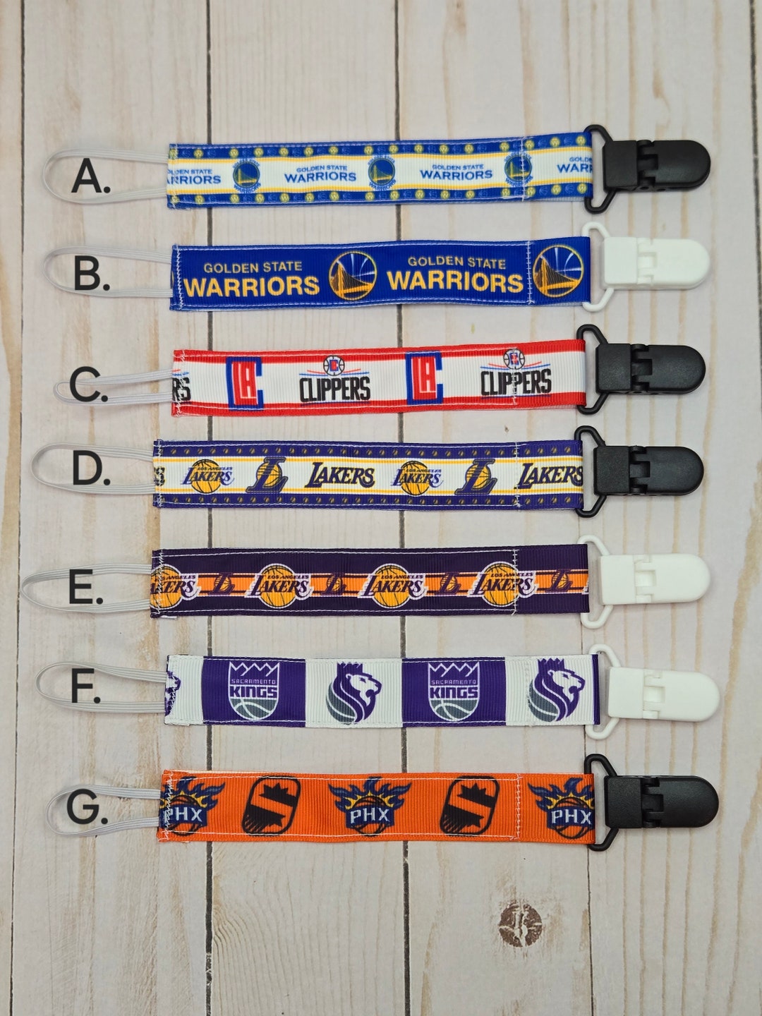 Handmade Basketball Team Pacifier Clip, Baby Shower Gift - Etsy