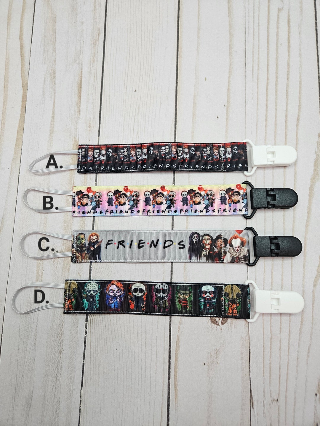 Scary Movie Characters / Pacifier Clips / - Etsy