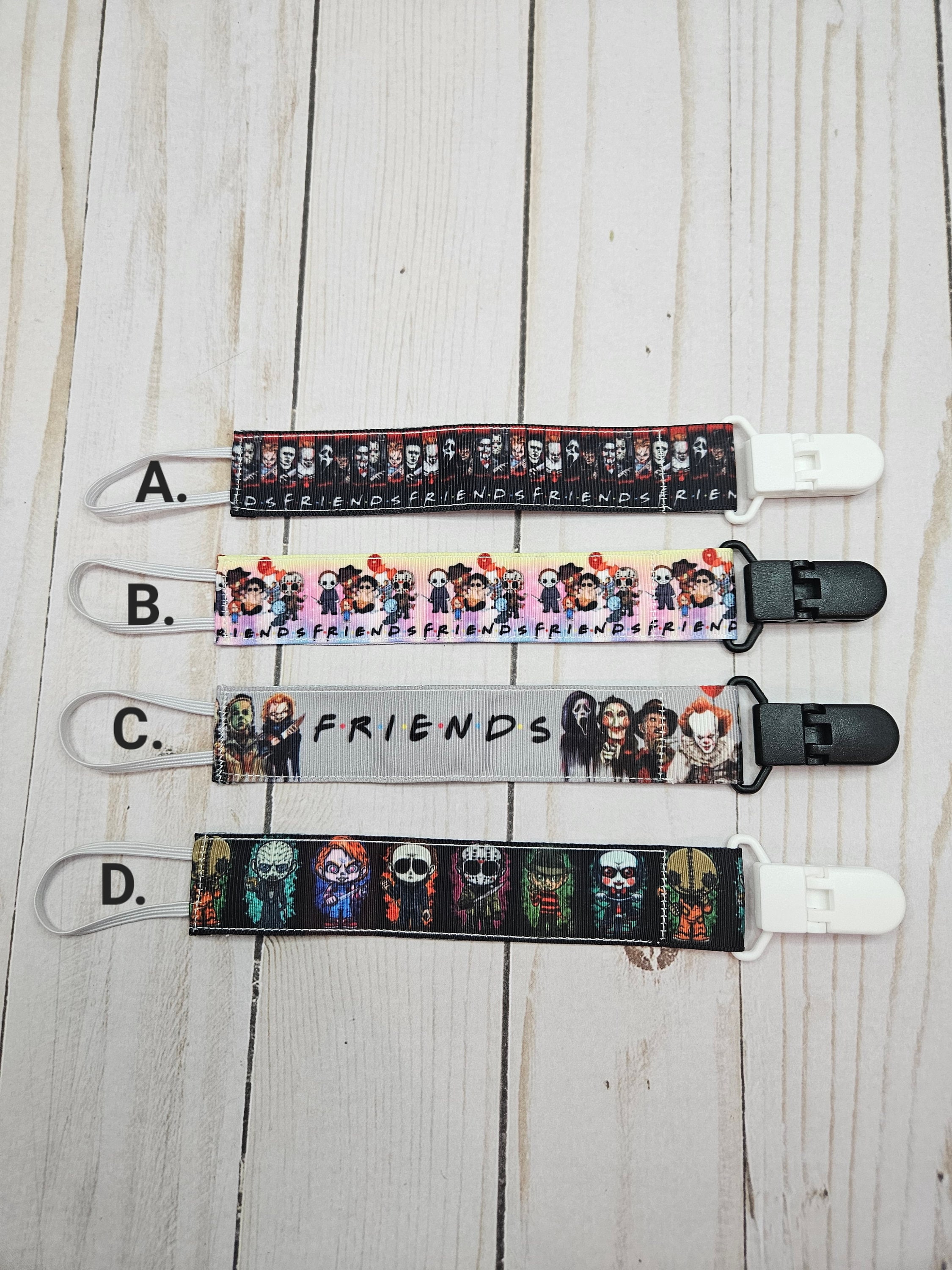 Scary Movie Characters / Pacifier Clips / - Etsy
