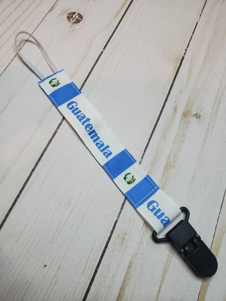 Pacifier Clips / Countries - Etsy