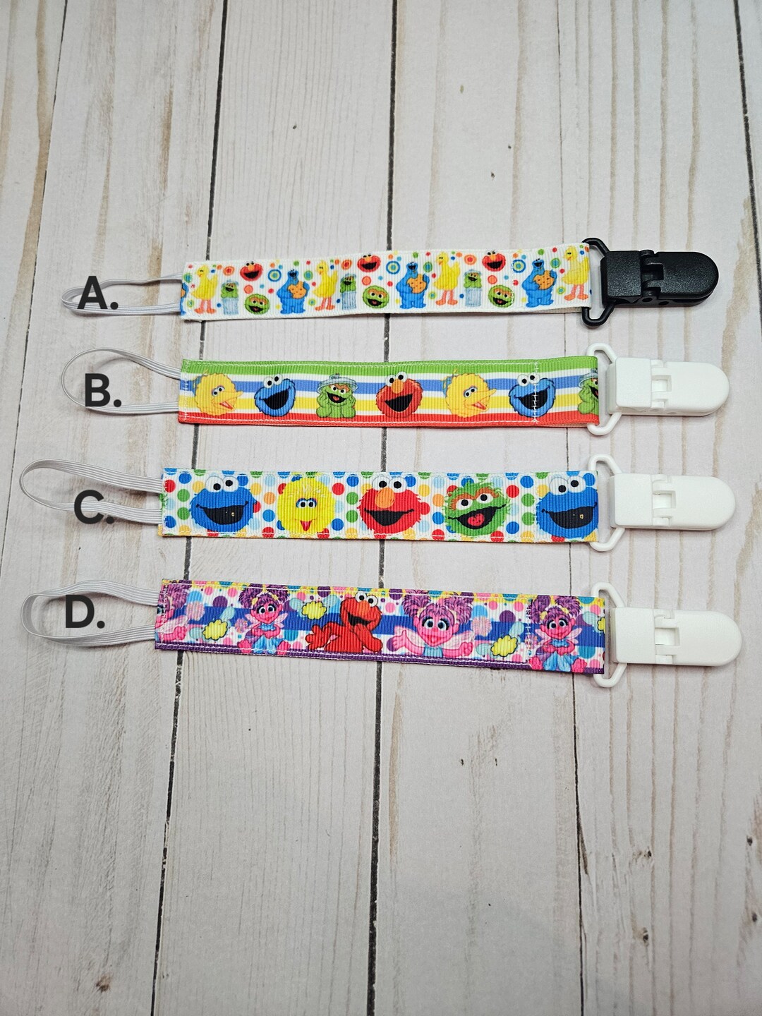 TV Toddler Show Puppets Pacifier Clip / Baby Shower Gift / Fabric ...