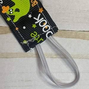 Halloween Pacifier Clip / Baby Shower Gift / Fabric Pacifier Clip ...