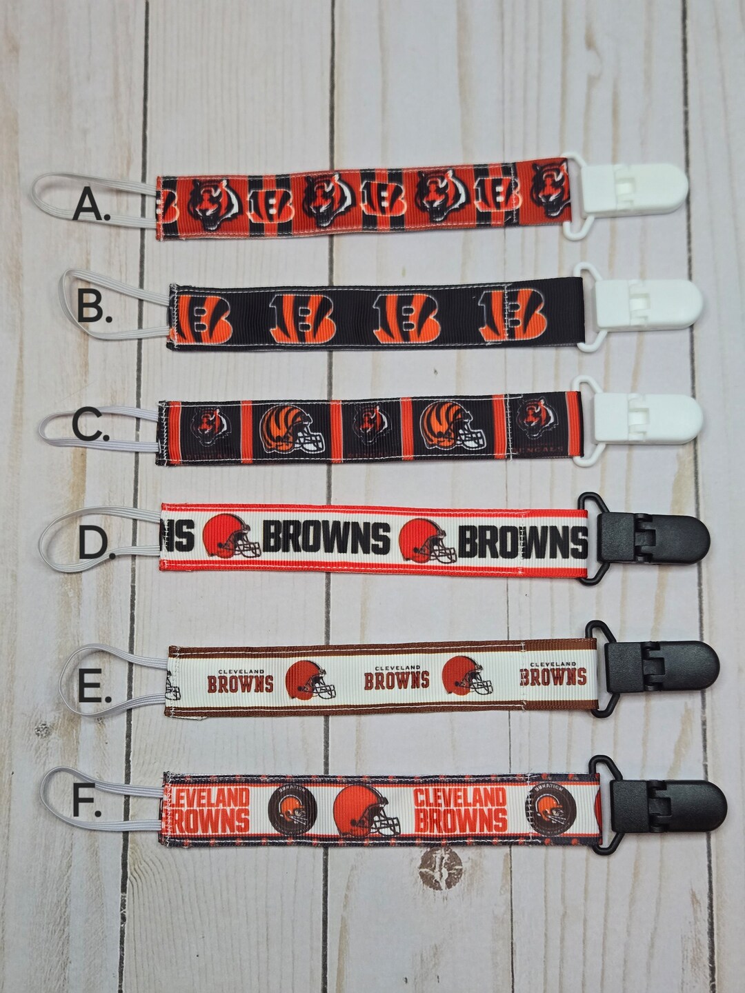 Professional Football Pacifier Clips / - Etsy