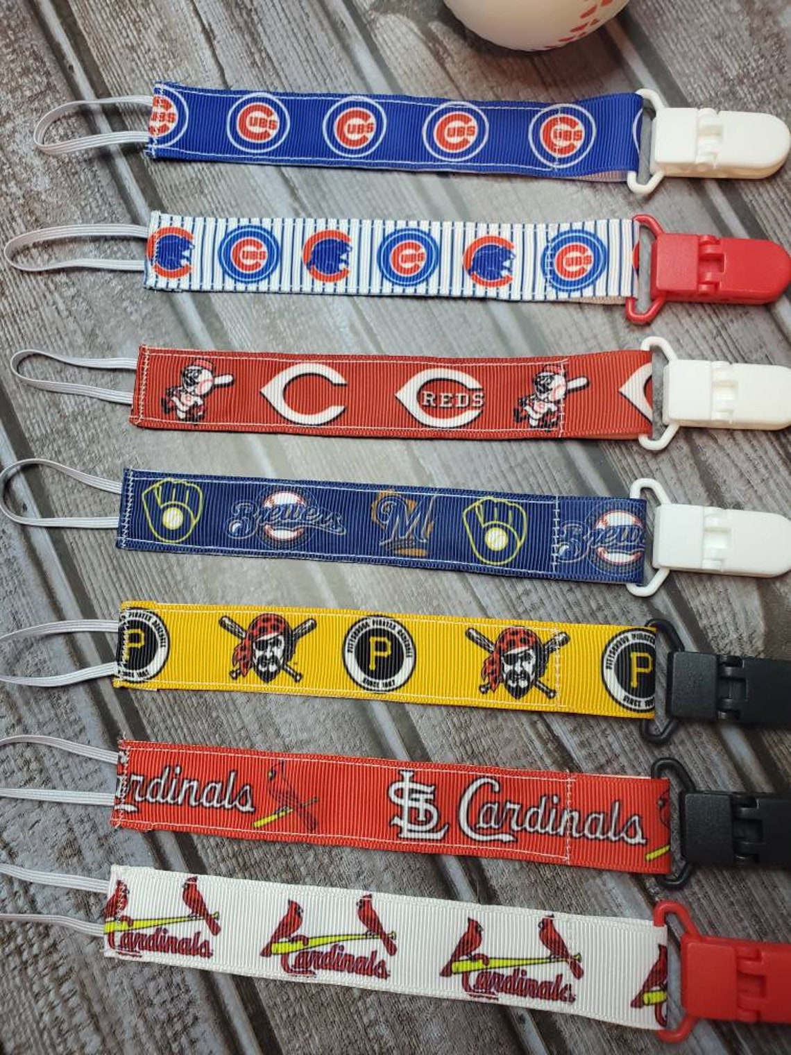 Pacifier Clip/ Baby Shower Gift / Fabric Pacifier Clip / Handmade Baby ...