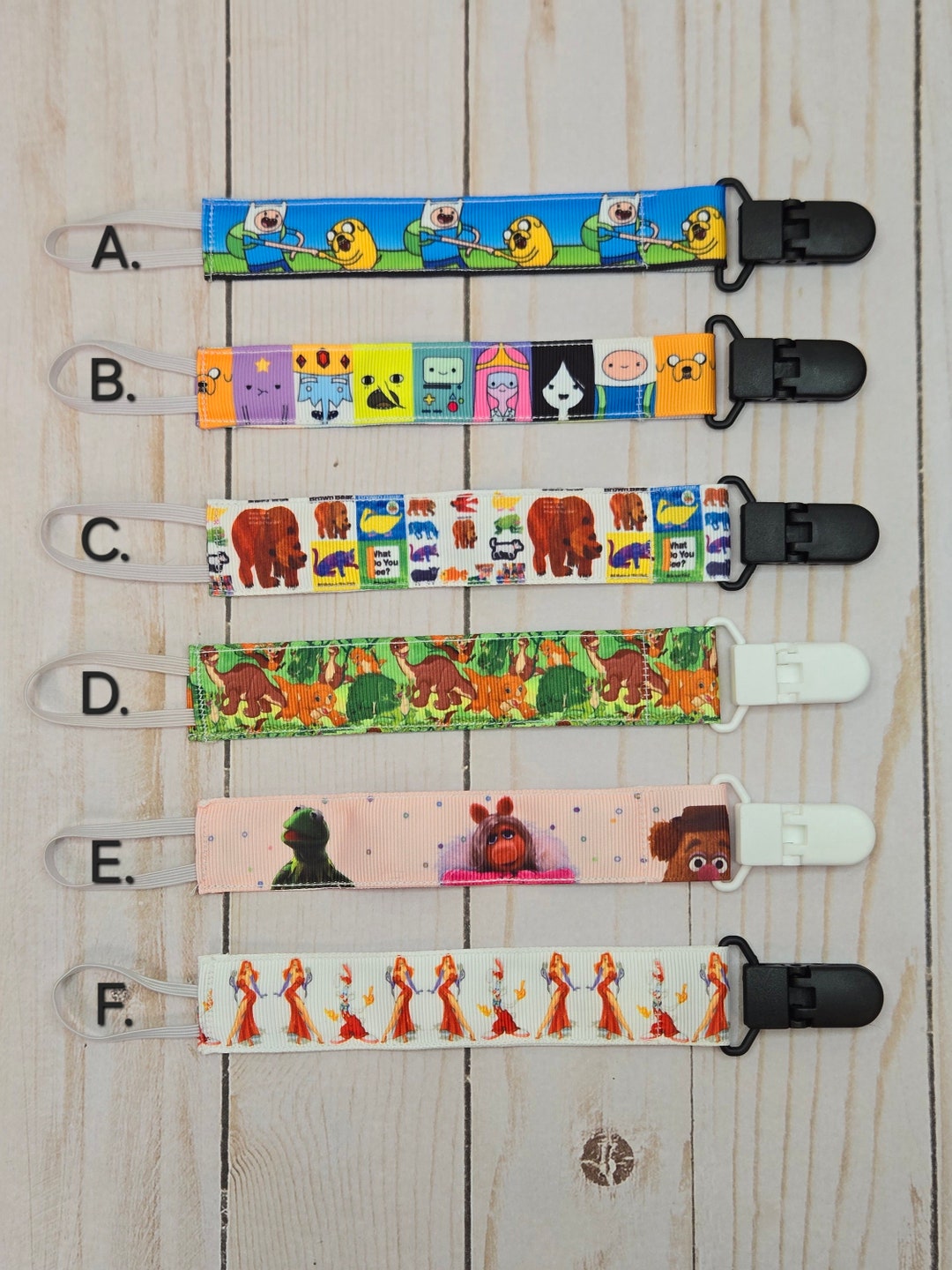 Handmade Grosgrain Ribbon Pacifier Clip, Baby Shower Gift - Etsy