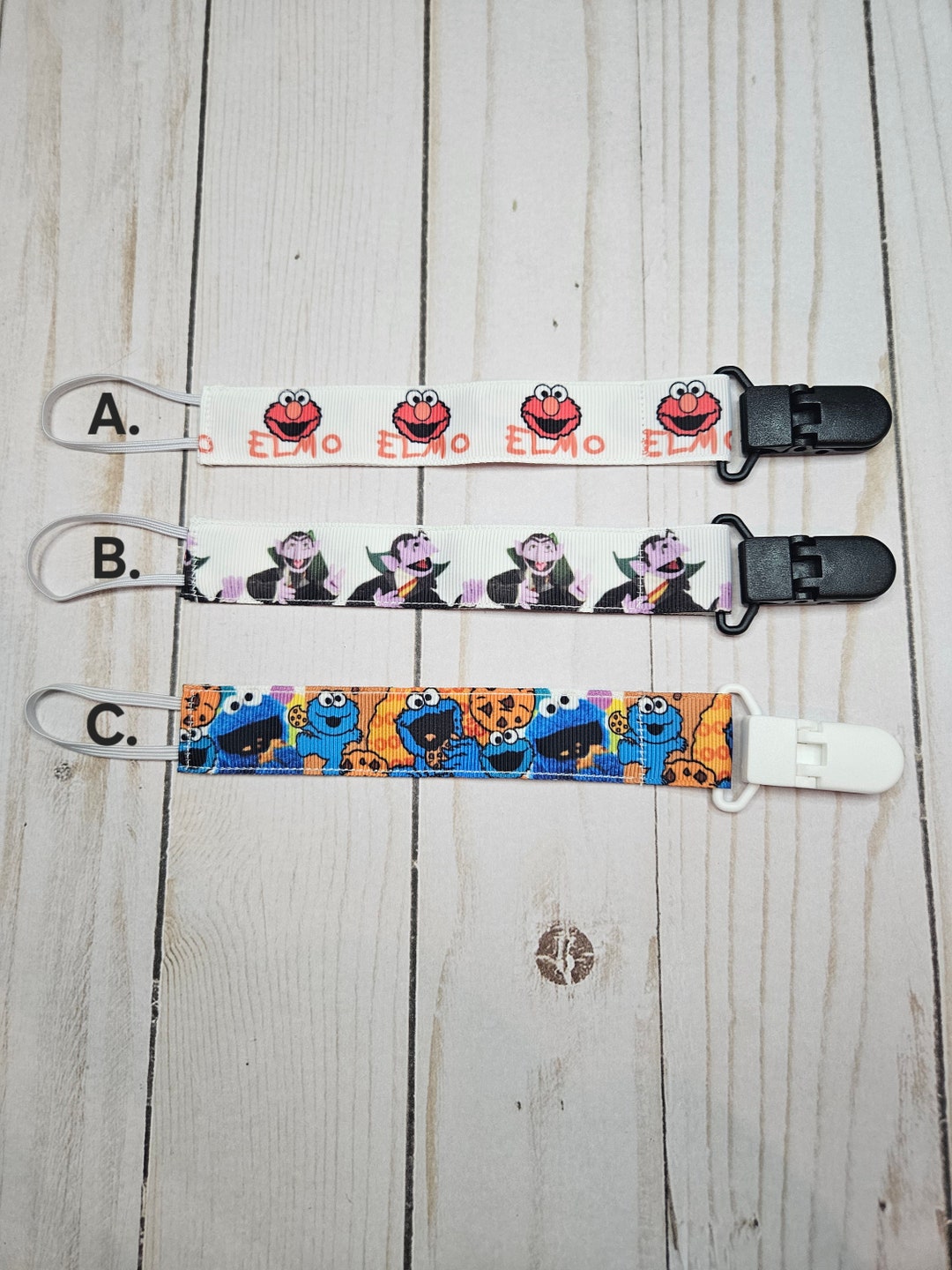 TV Toddler Show Puppets Pacifier Clip / Baby Shower Gift / Fabric ...