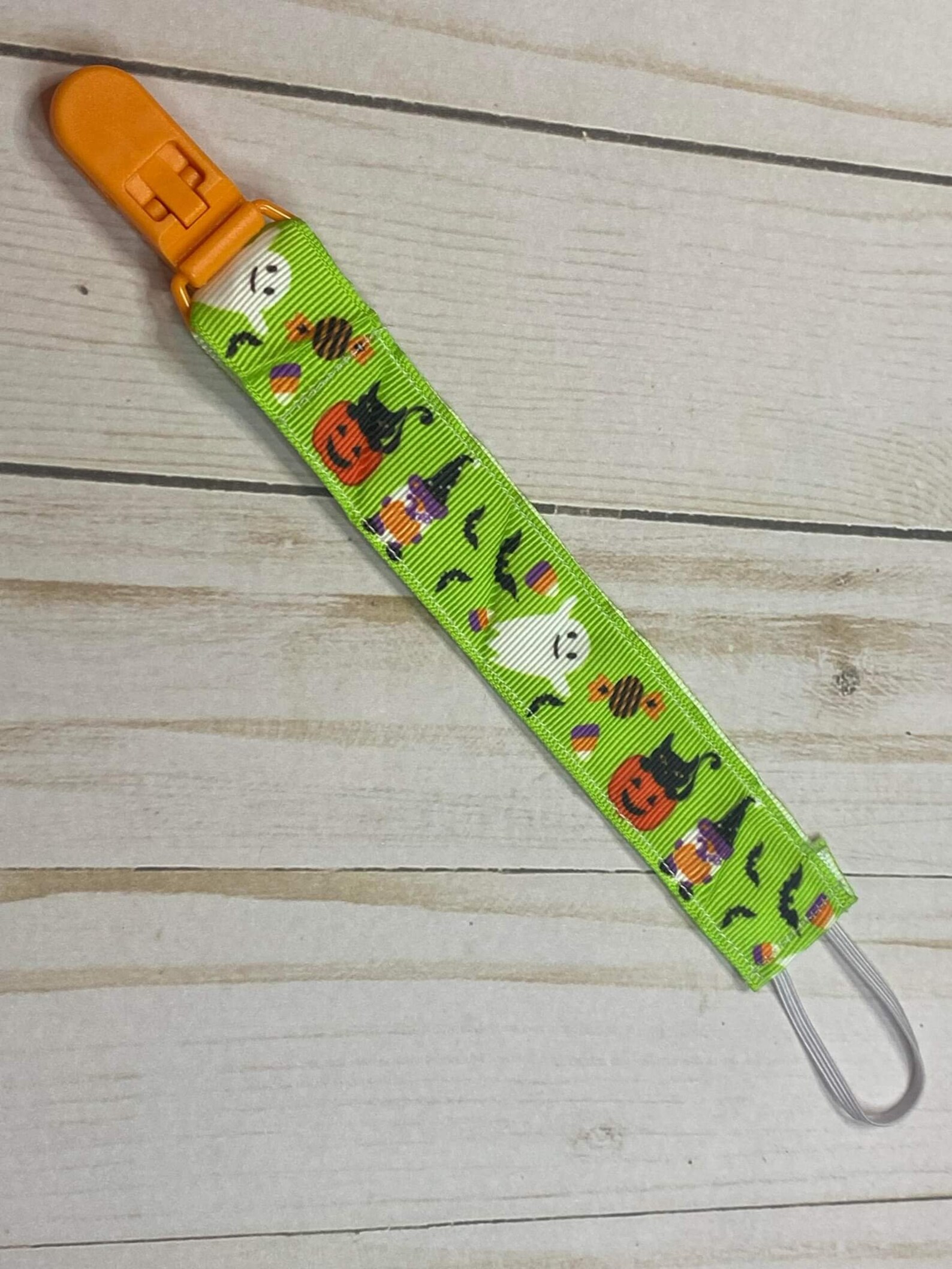 Halloween Pacifier Clip / Baby Shower Gift / Fabric Pacifier Clip ...