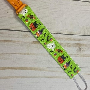 Halloween Pacifier Clip / Baby Shower Gift / Fabric Pacifier Clip ...