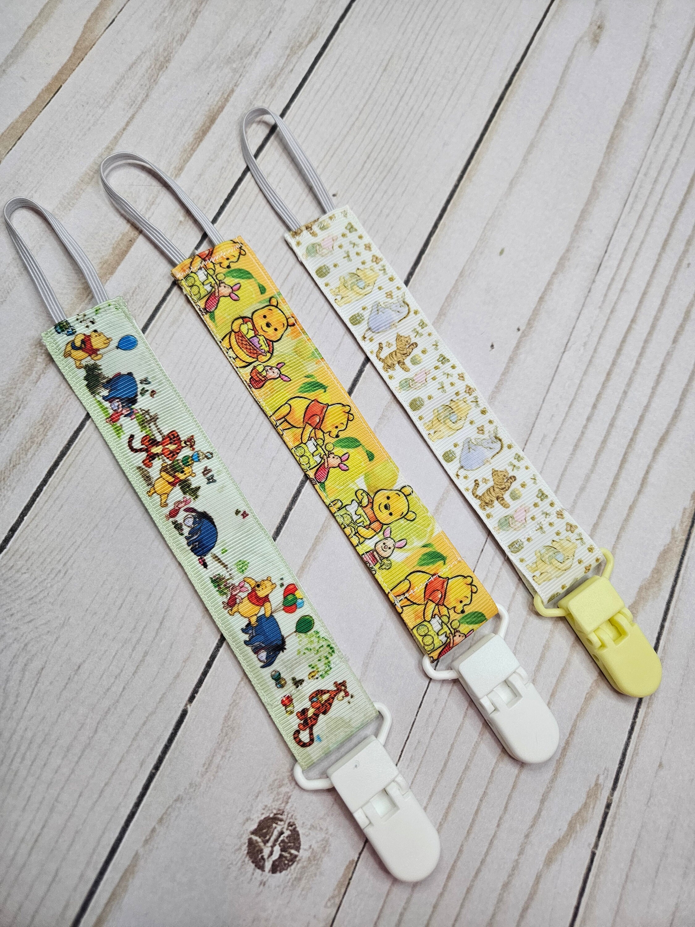 Pacifier Clip / Baby Shower Gift / Fabric Pacifier Clip / Handmade Baby ...
