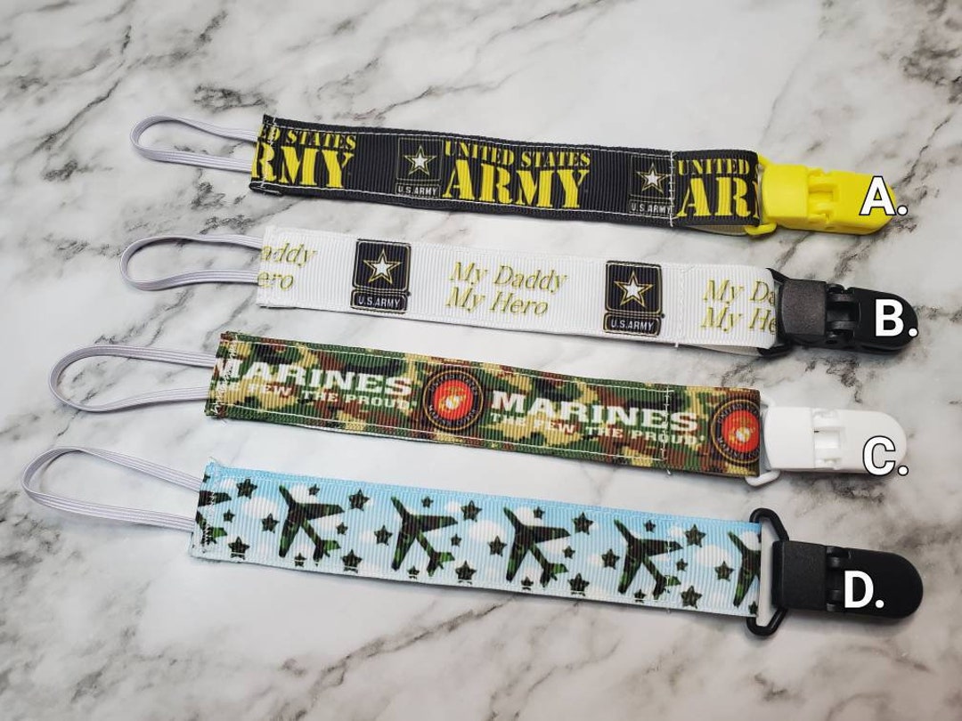 Pacifier Clip/ Baby Shower Gift / Fabric Pacifier Clip / Handmade Baby ...