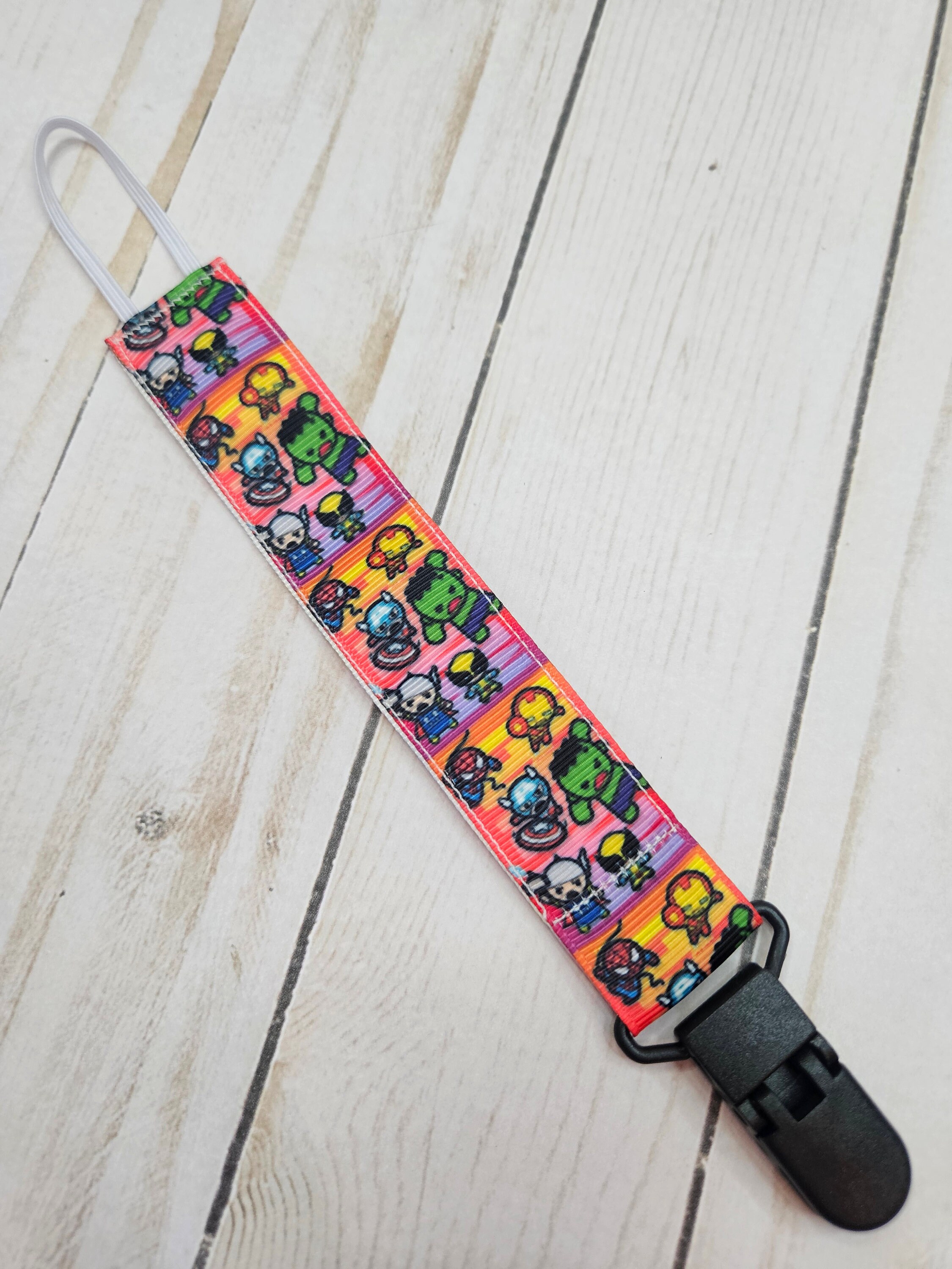 Superhero Pacifier Clip / Baby Shower Gift / Fabric Pacifier Clip ...