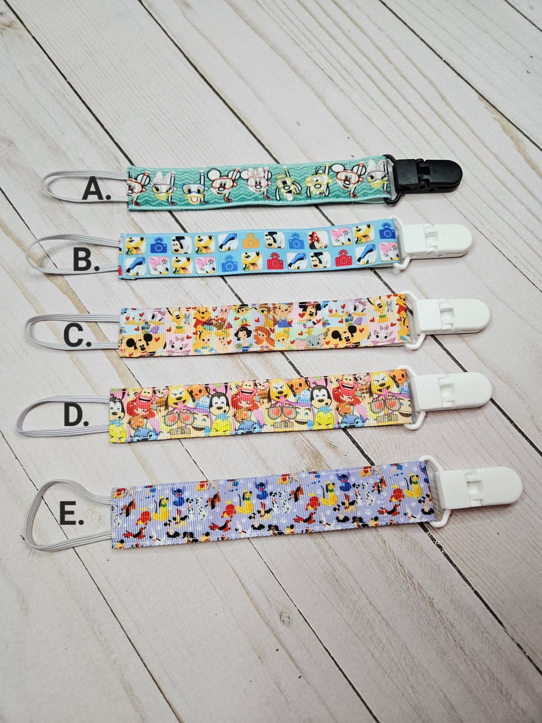 Handmade Grosgrain Ribbon Pacifier Clip, Baby Shower Gift - Etsy