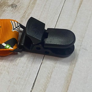 Halloween Pacifier Clip / Baby Shower Gift / Fabric Pacifier Clip ...