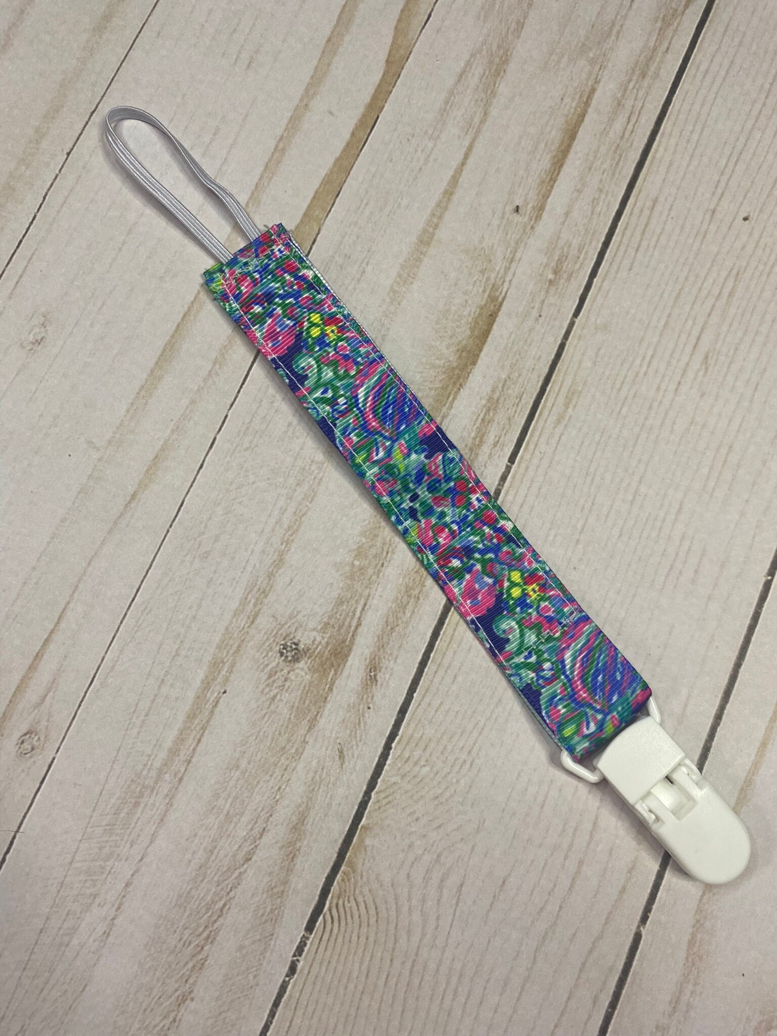 Lilly Inspired Pacifier Clip/ Baby Shower Gift / Fabric - Etsy