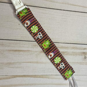 Halloween Pacifier Clip / Baby Shower Gift / Fabric Pacifier Clip ...