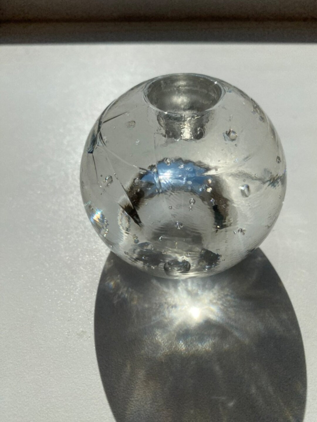 Scandinavian Candleholder Snowball Shape, Two Sided, Two Size Candles ...