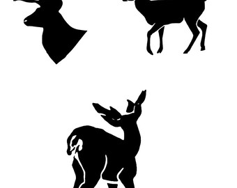 Standing Deer Nature Vector Image Downloadsvg/png - Etsy