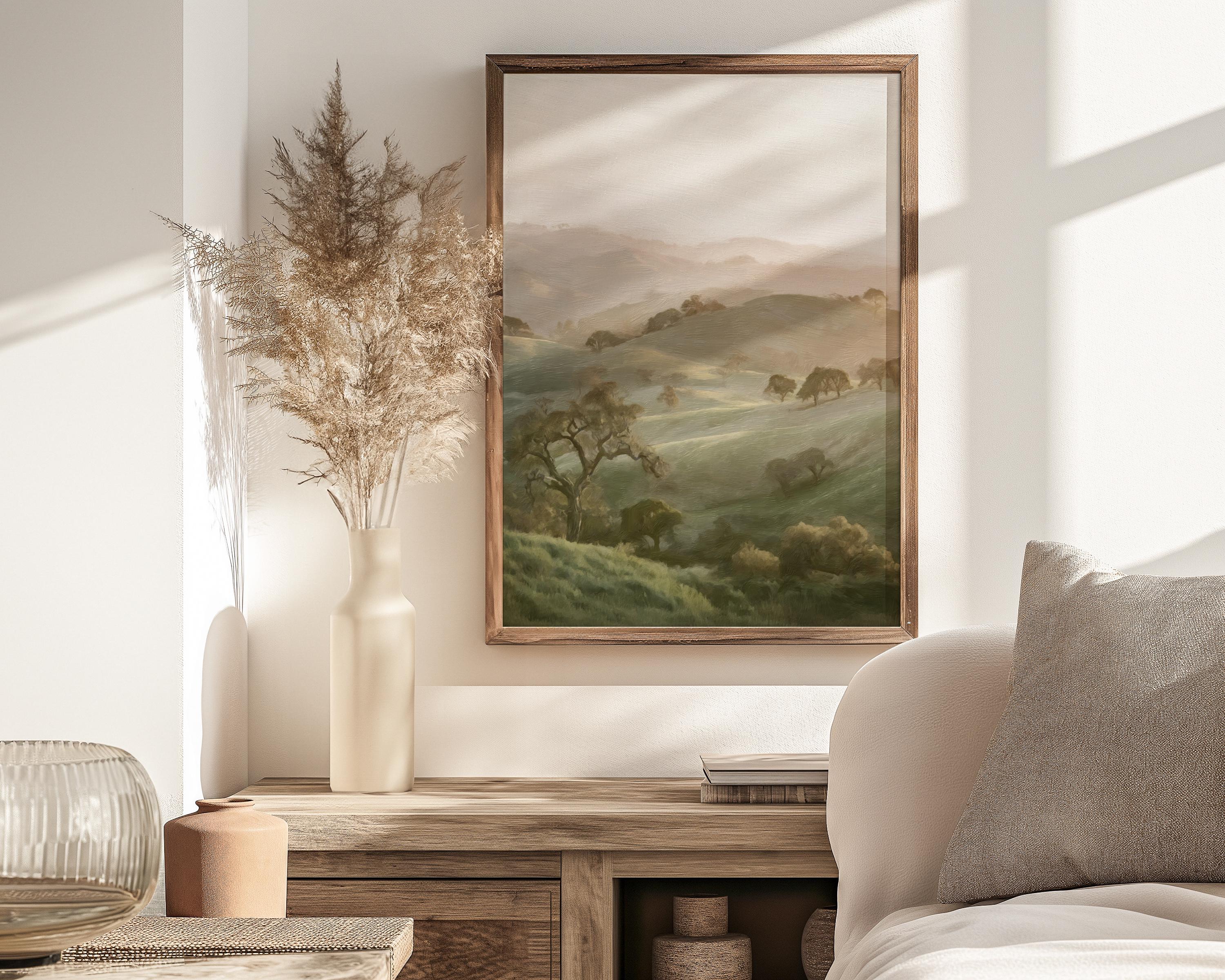 Oak Tree Painting Fine Art Print California Landscape Wine Country Los ...