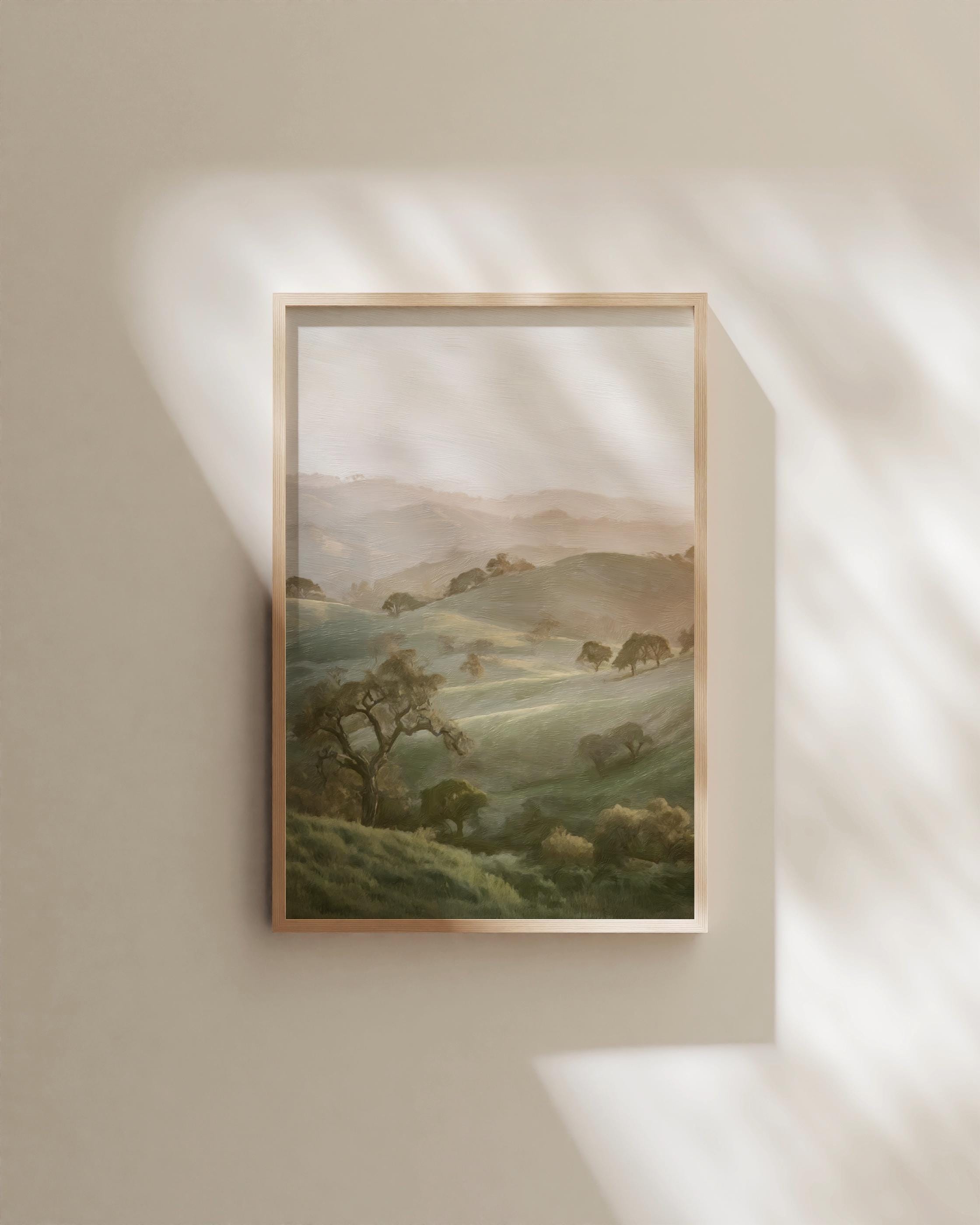 Oak Tree Painting Fine Art Print California Landscape Wine Country Los ...