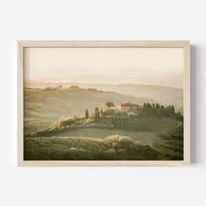 Tuscany Vineyard Fine Art Print | Italian Villa Landscape - Etsy