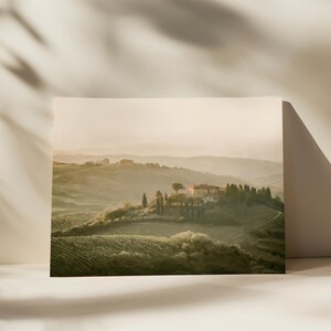 Tuscany Vineyard Fine Art Print | Italian Villa Landscape - Etsy