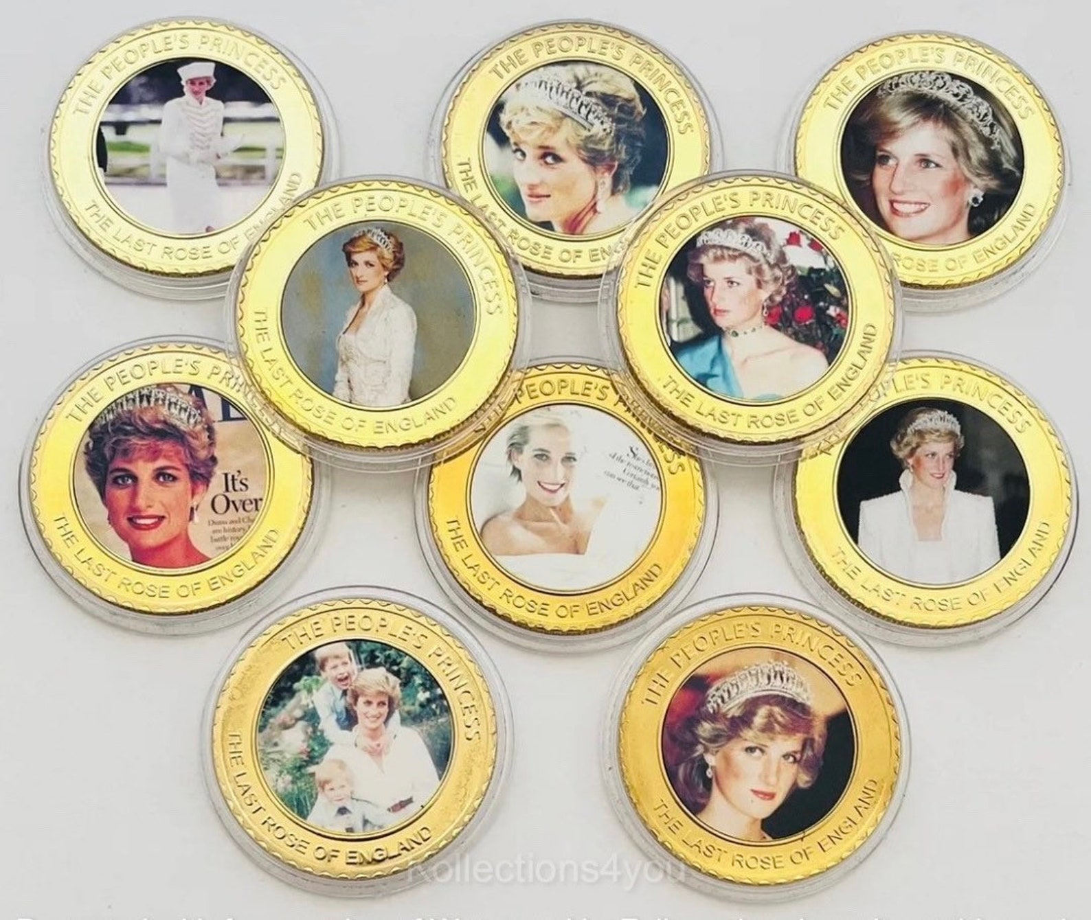 Princess Diana Gold Coins / Diana Box Complete Box Set / 10 - Etsy ...