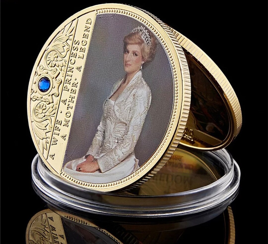 Princess Diana Gold Coin / Princess of Wale Diana - Etsy