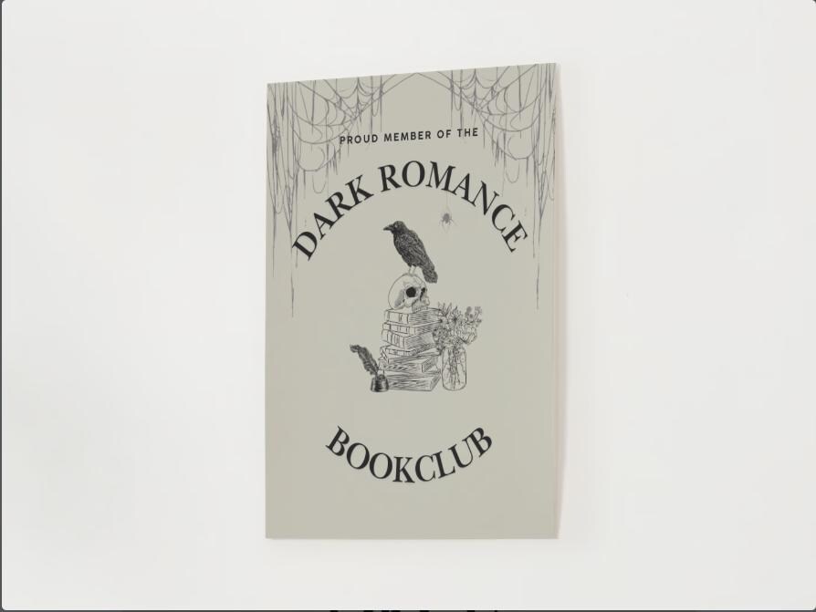 DARK ROMANCE POSTER Digital Canva Template Booktok Book Readers Dark ...