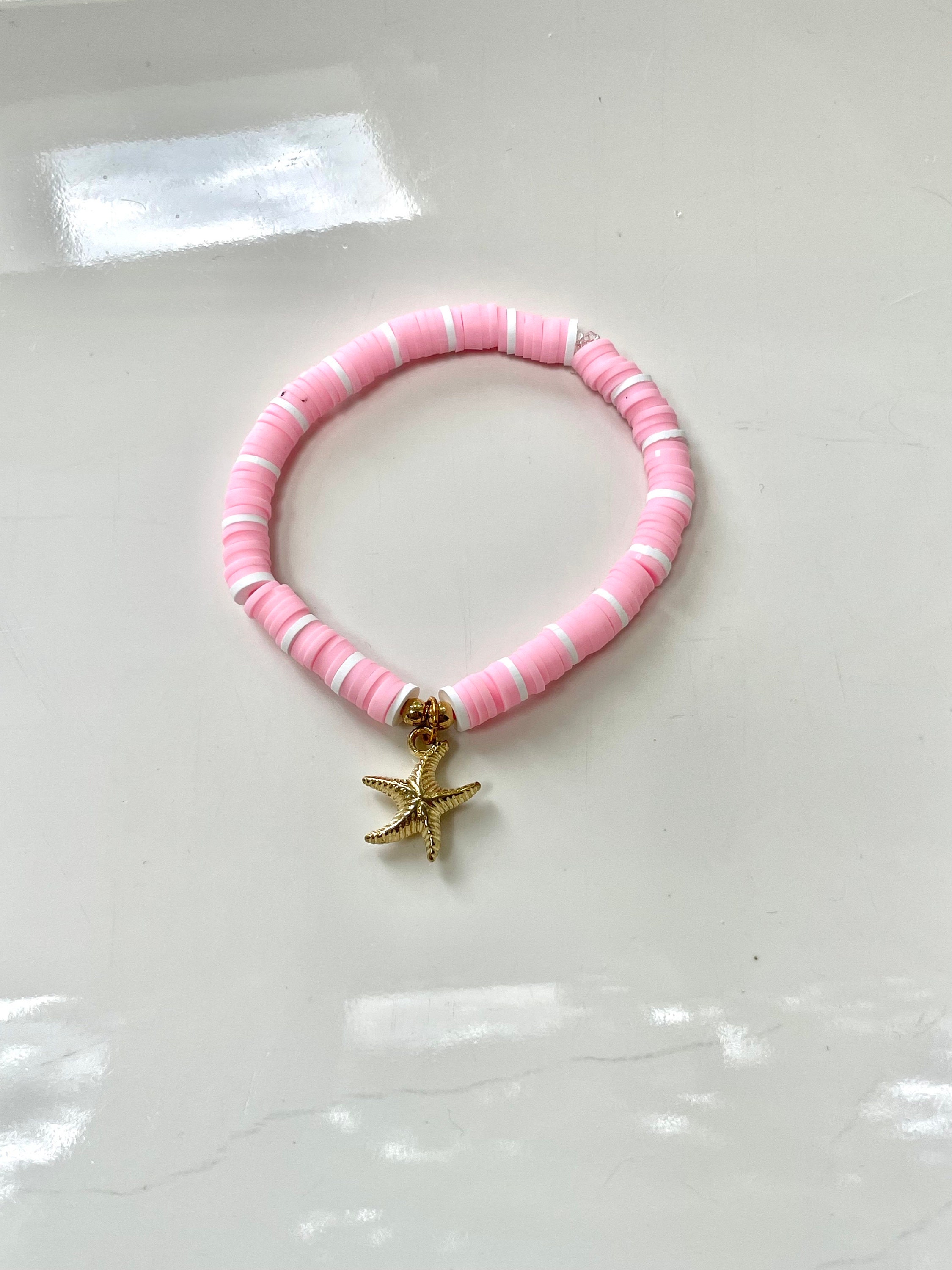 Pink Starfish Bracelet - Etsy
