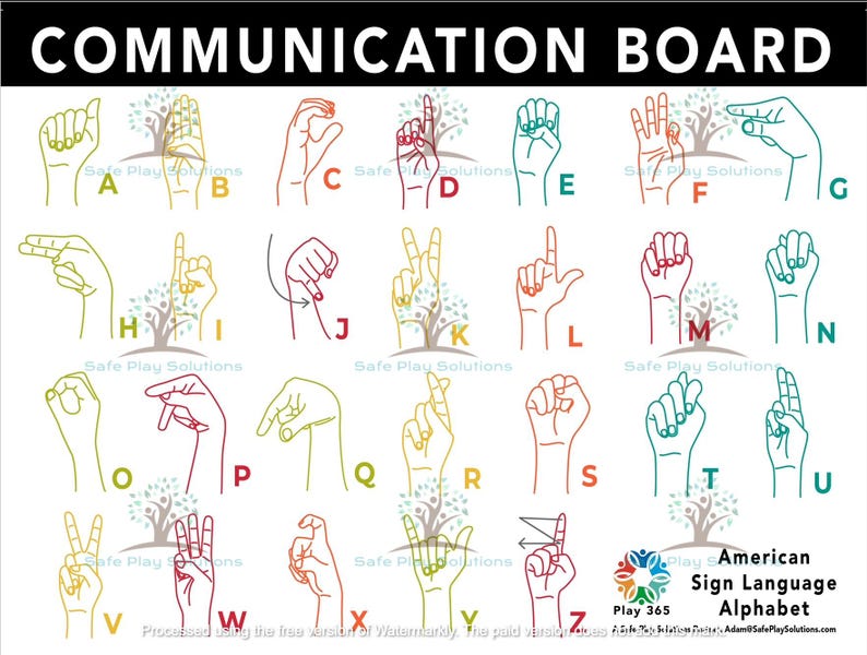 Double-sided, Commercial Grade AAC Communication Board for Playgrounds ...