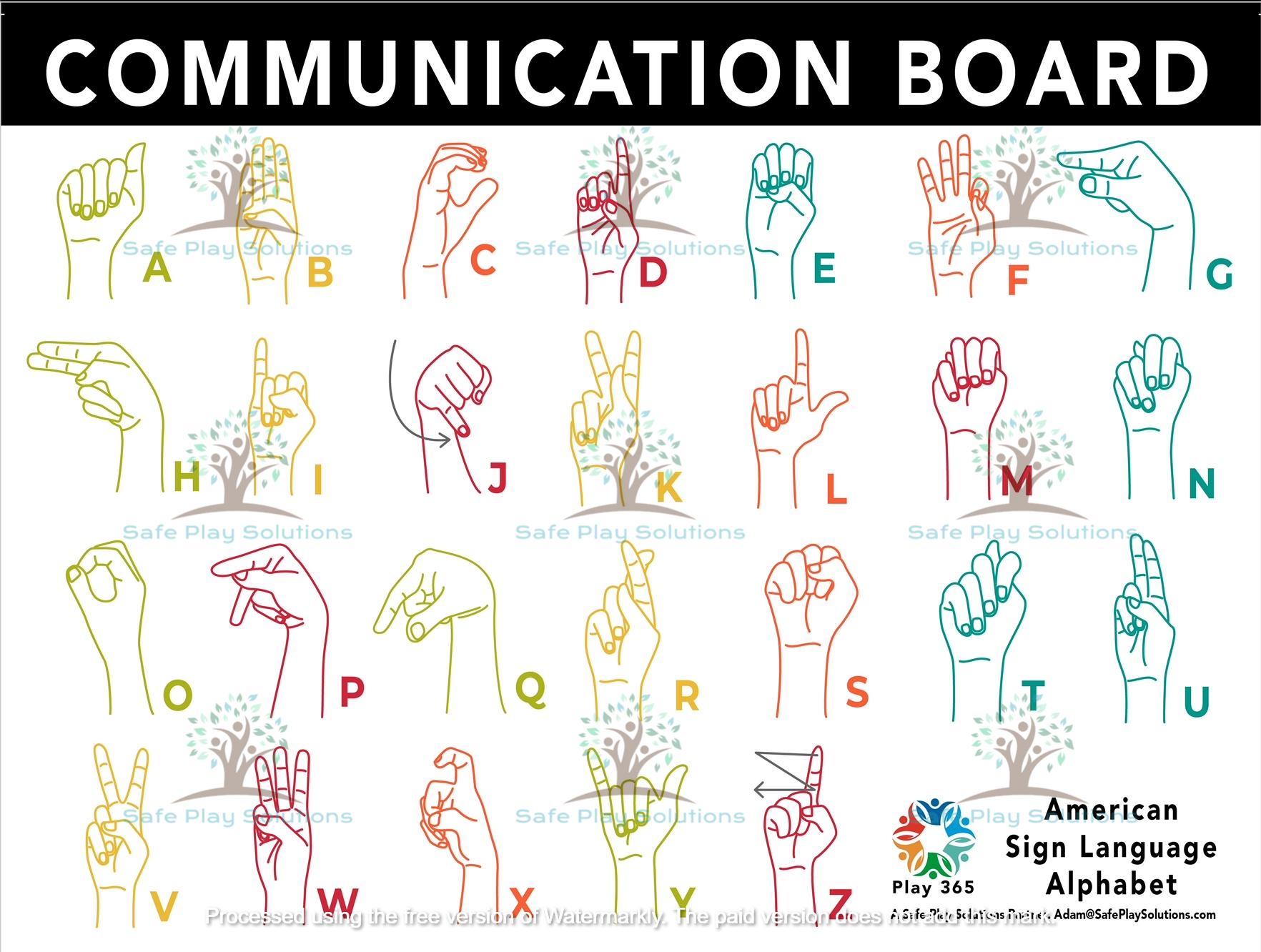 Double-sided, Commercial Grade AAC Communication Board for Playgrounds ...