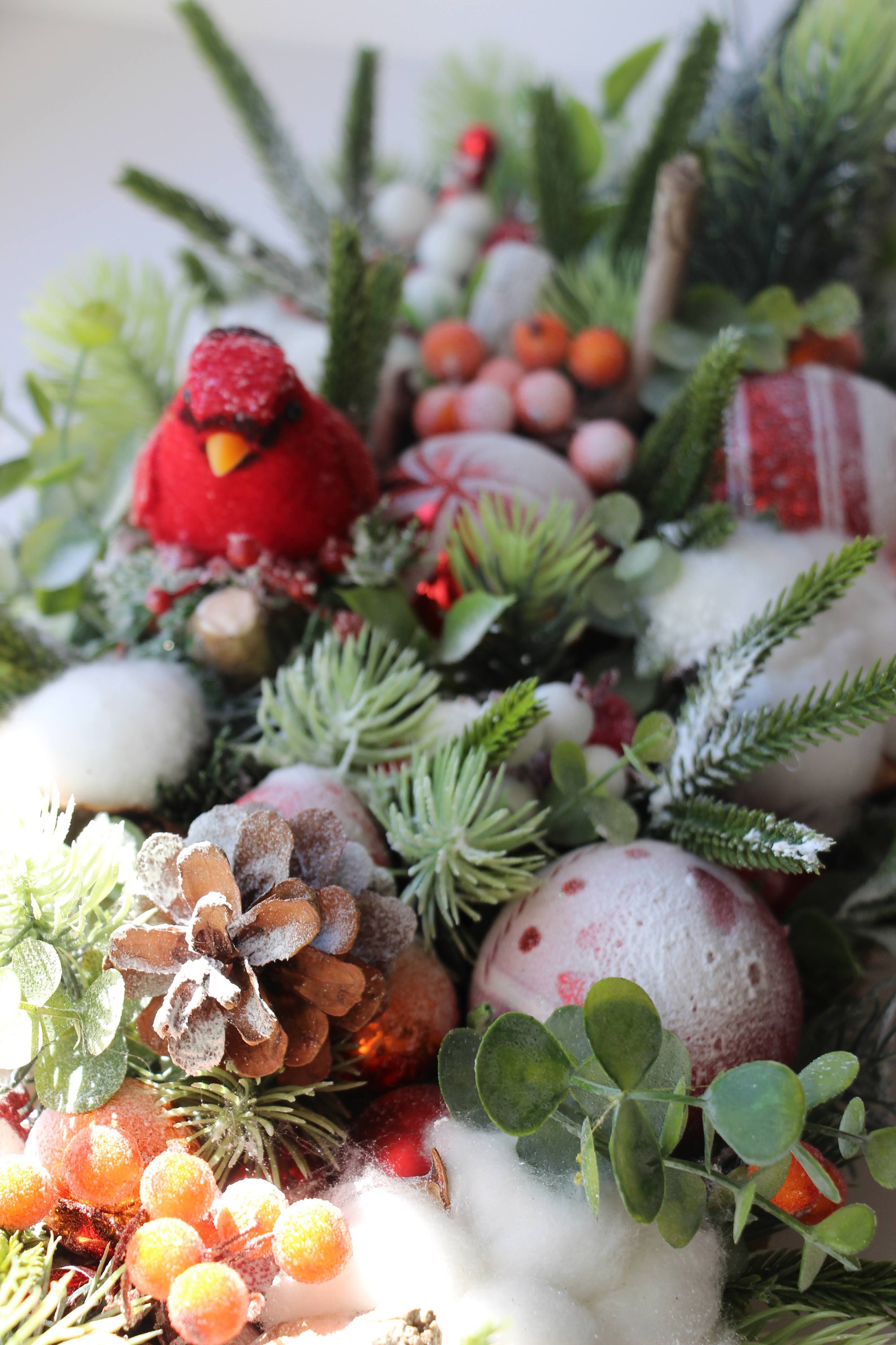 Holiday Family Christmas Winter Pine Berries and Balls - Etsy Canada