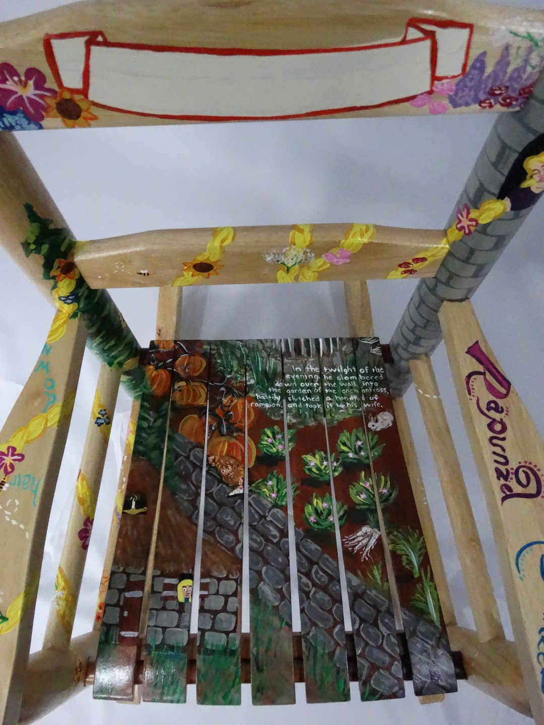 Rapunzel Kids Rocking Chair - Etsy