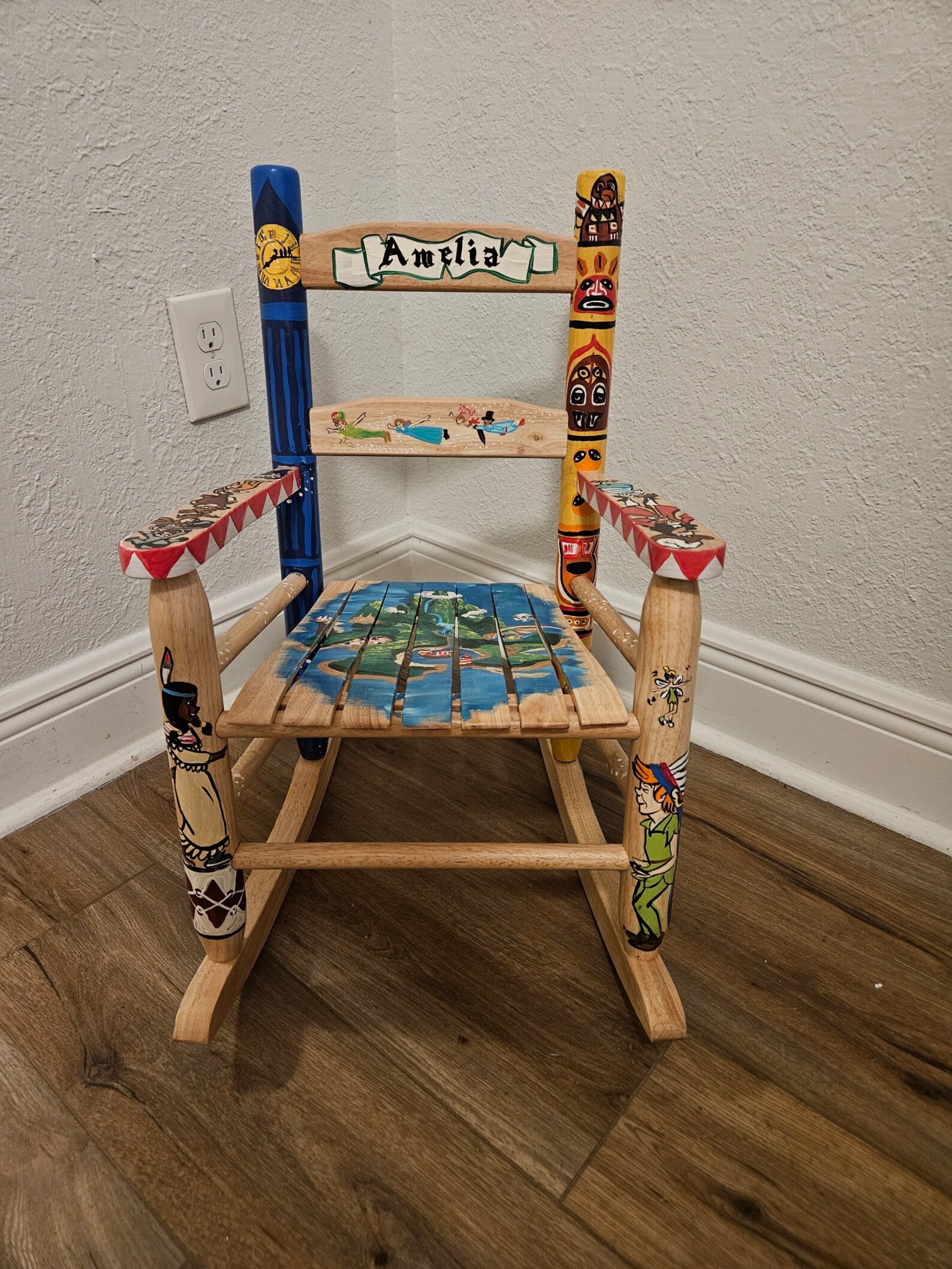 Custom Peter Pan Kids Rocking Chair (this is an Example and is NOT for ...