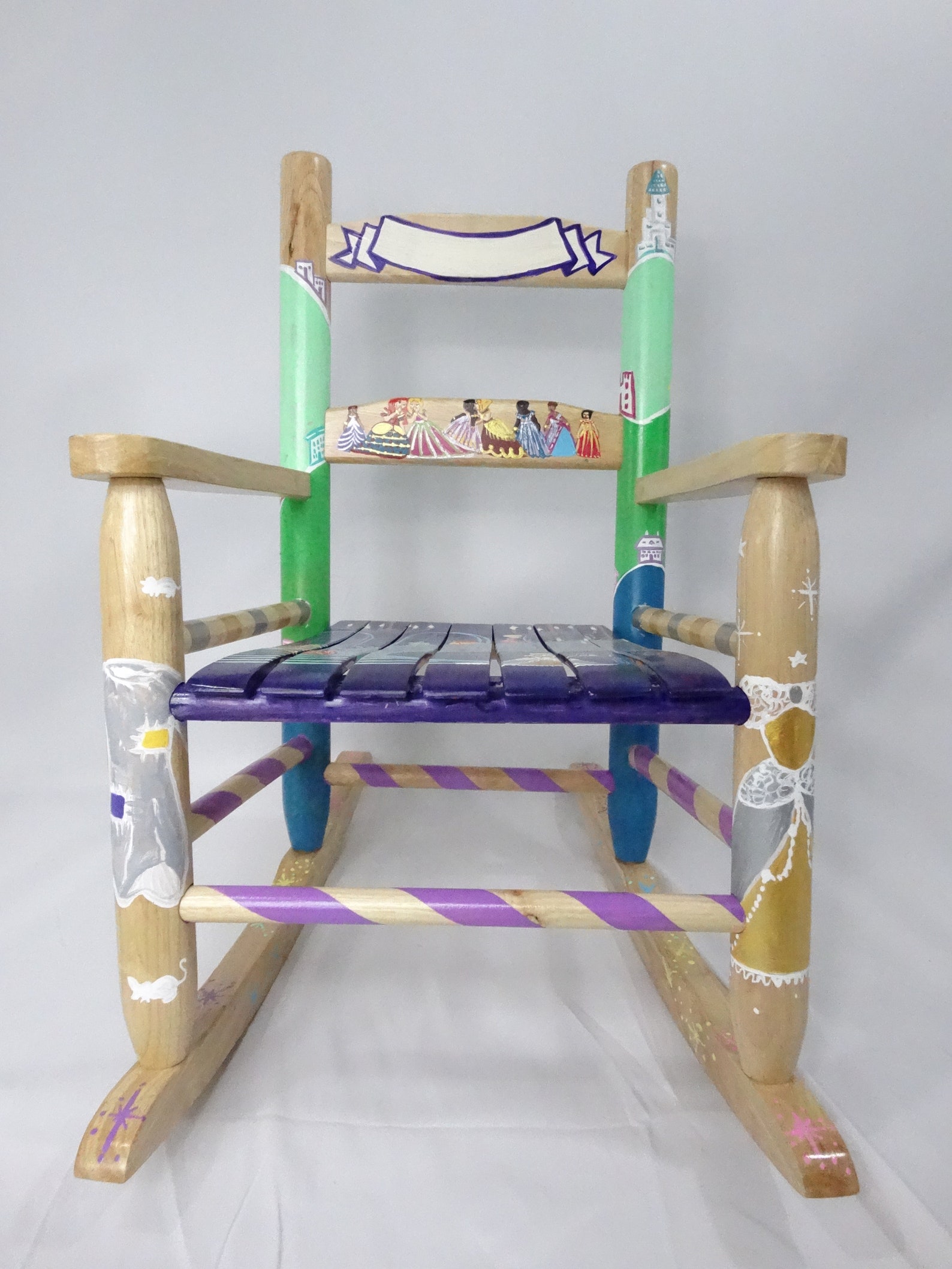 Cinderella Kids Rocking Chair - Etsy