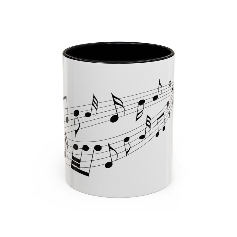 Simple Music Notes Mug black, Red, Light Blue, Navy, Pink Thoughtful ...