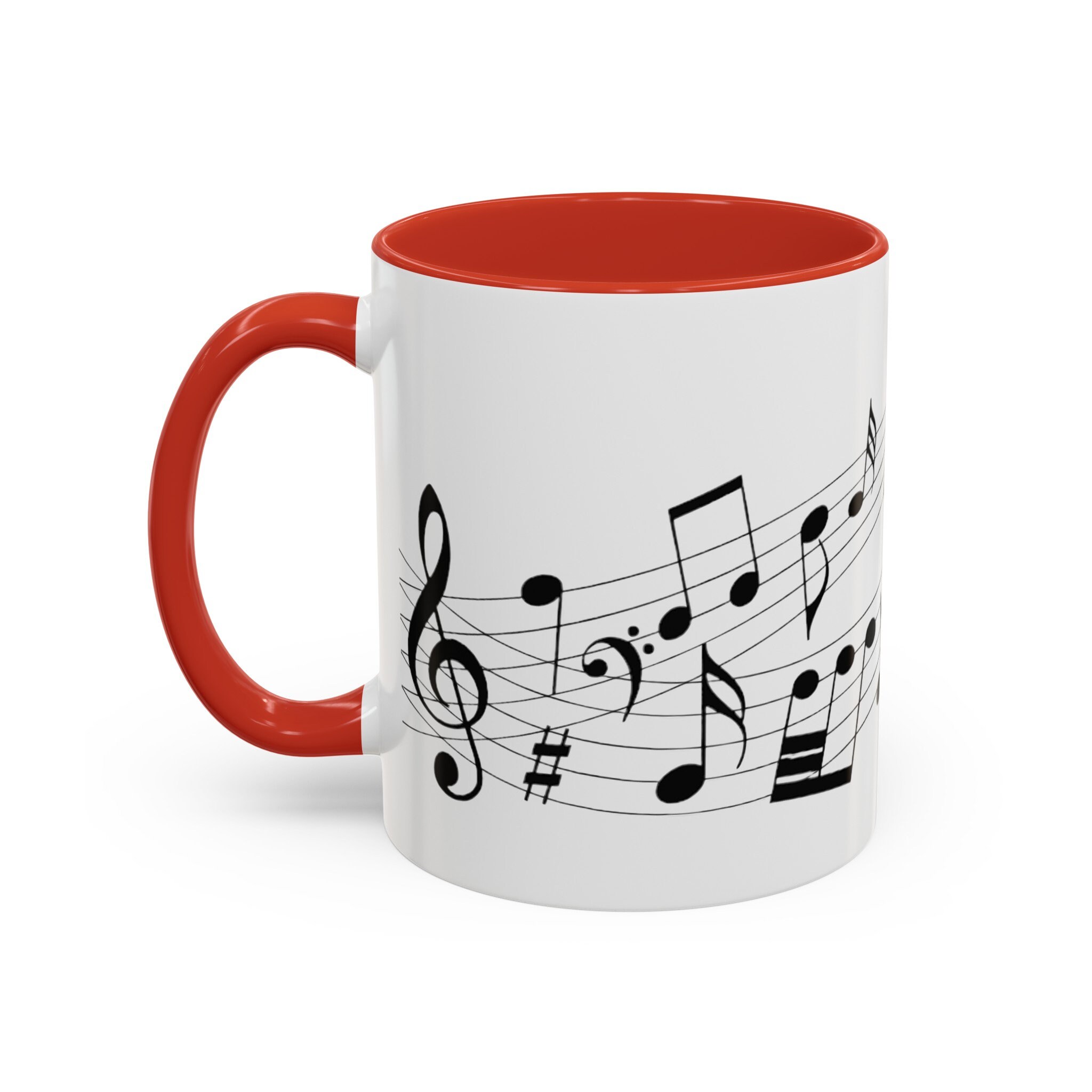 Simple Music Notes Mug black, Red, Light Blue, Navy, Pink Thoughtful ...