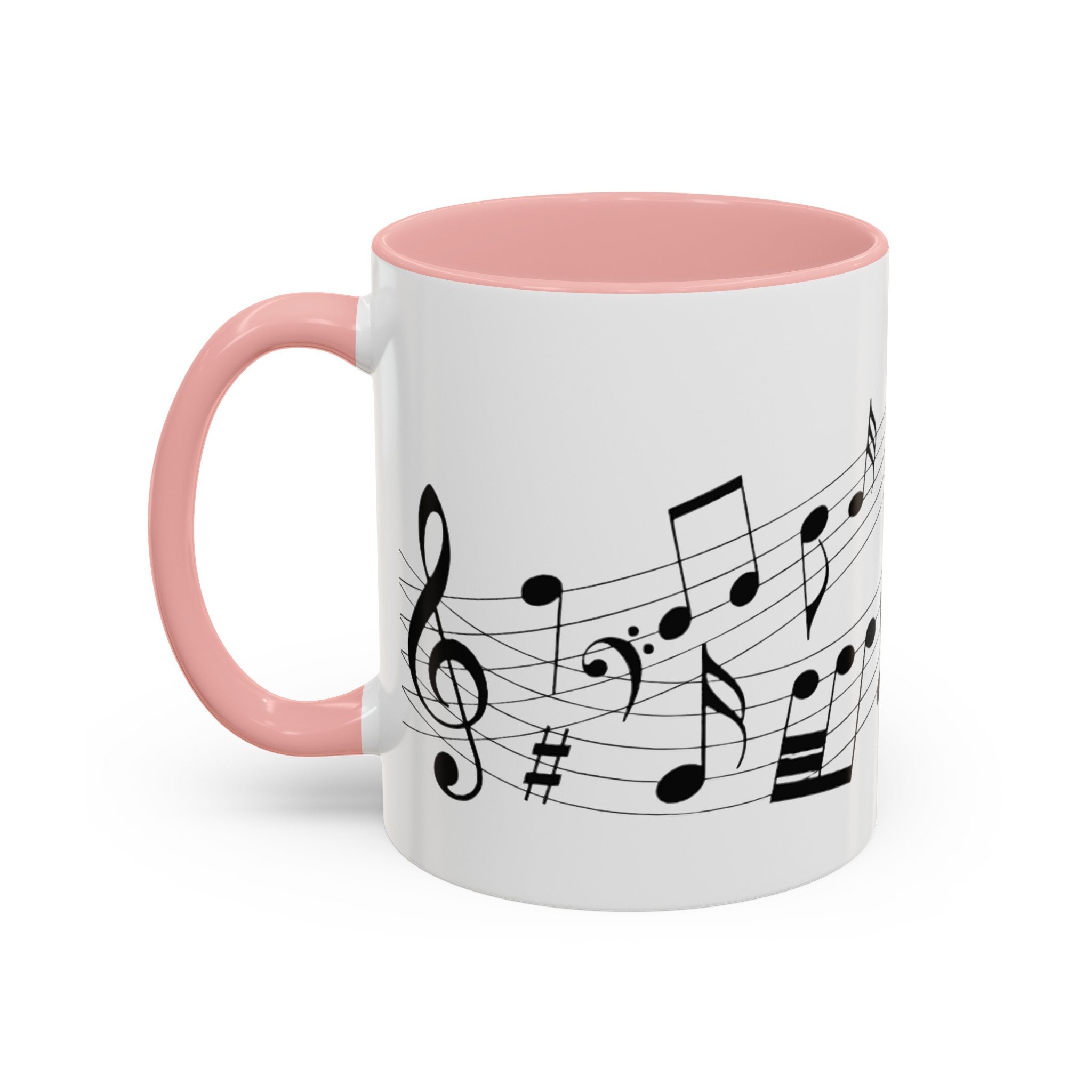 Simple Music Notes Mug black, Red, Light Blue, Navy, Pink Thoughtful ...