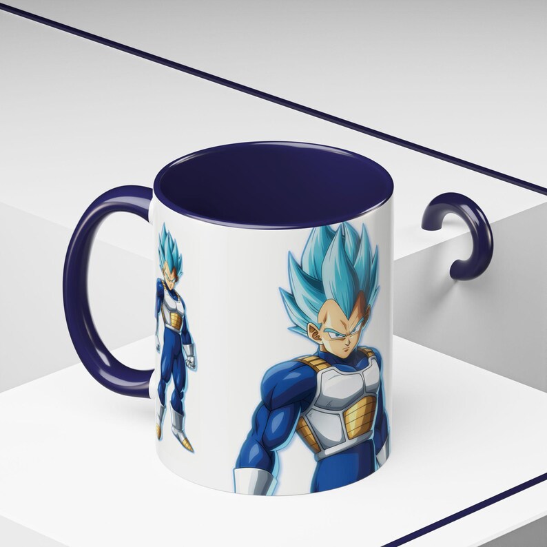 Dragon Ball Z Vegeta Super Saiyan Accent Coffee Mug, Birthday Gift 11oz ...