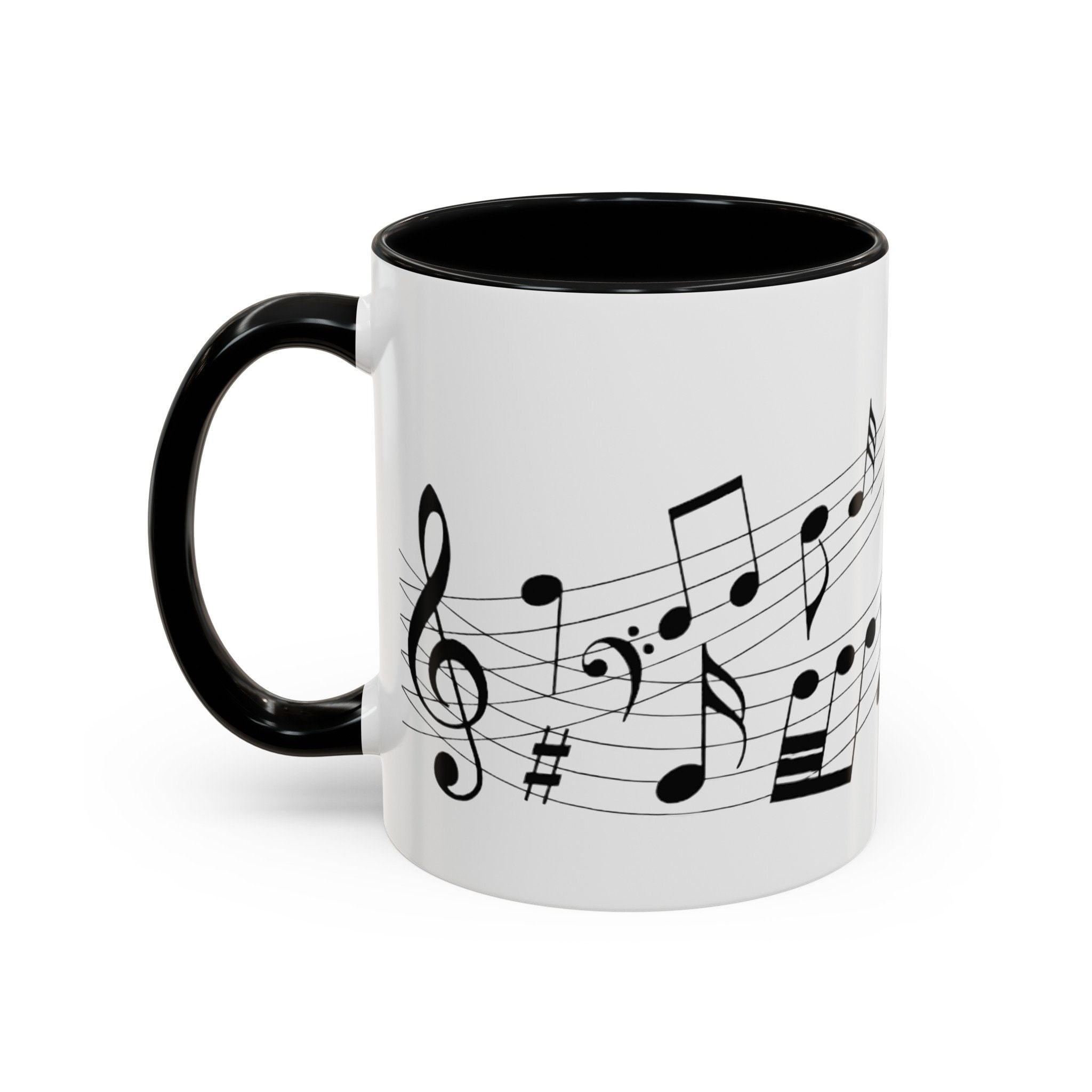 Simple Music Notes Mug black, Red, Light Blue, Navy, Pink Thoughtful ...
