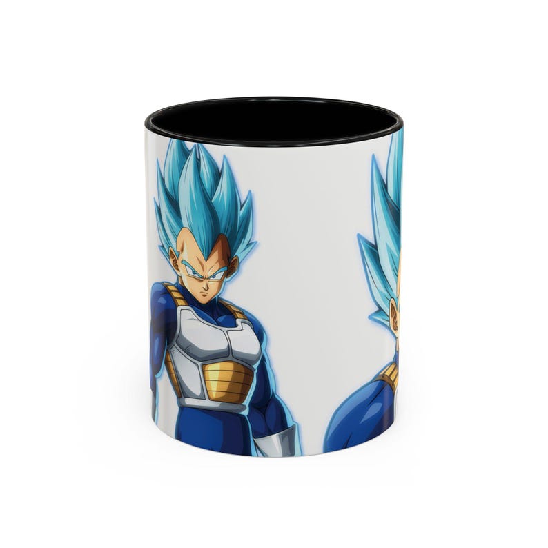 Dragon Ball Z Vegeta Super Saiyan Accent Coffee Mug, Birthday Gift 11oz ...