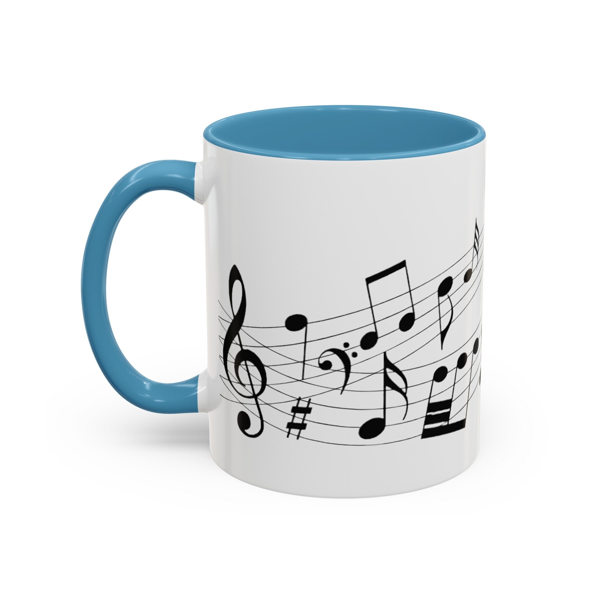 Simple Music Notes Mug black, Red, Light Blue, Navy, Pink Thoughtful ...