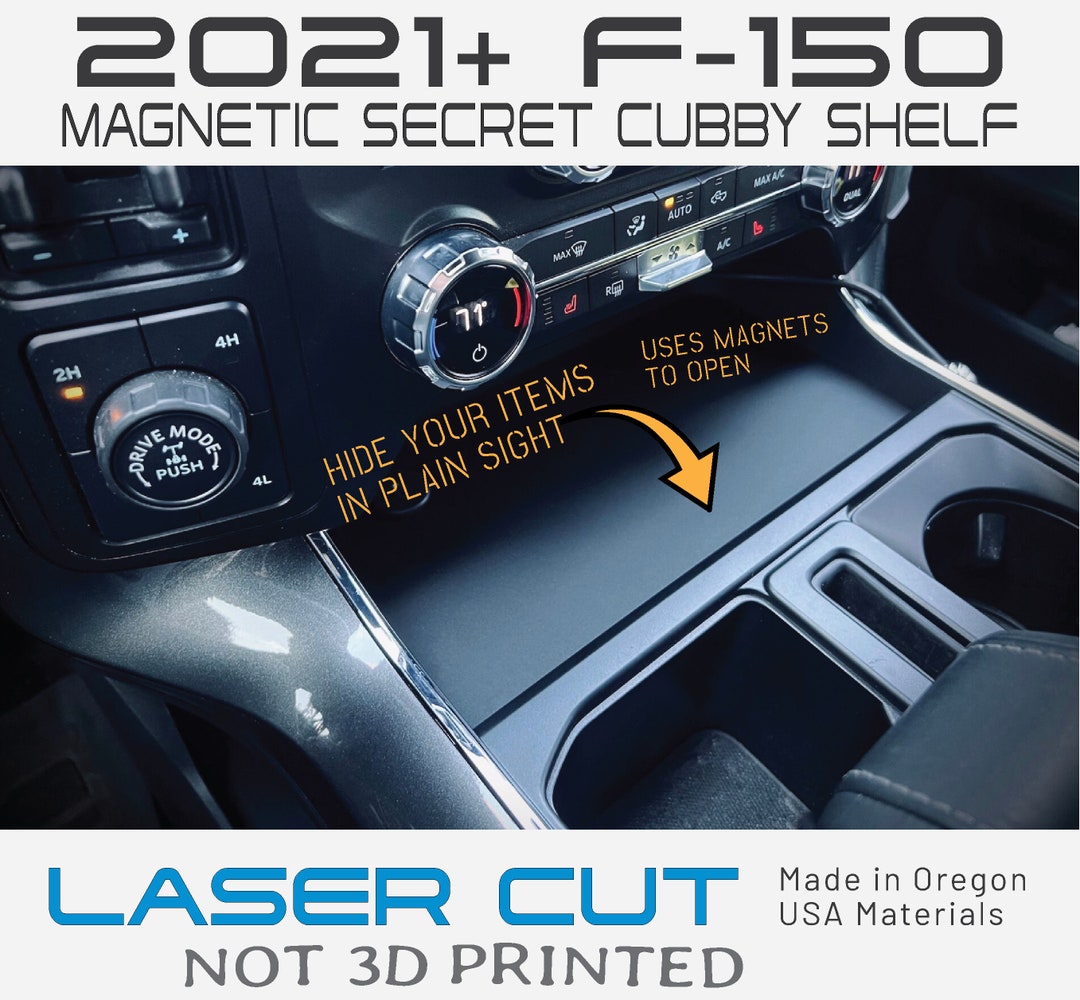 Secrete Compartment F150 Cubby Shelf for 2021+ Ford F150 Trucks Cubby ...