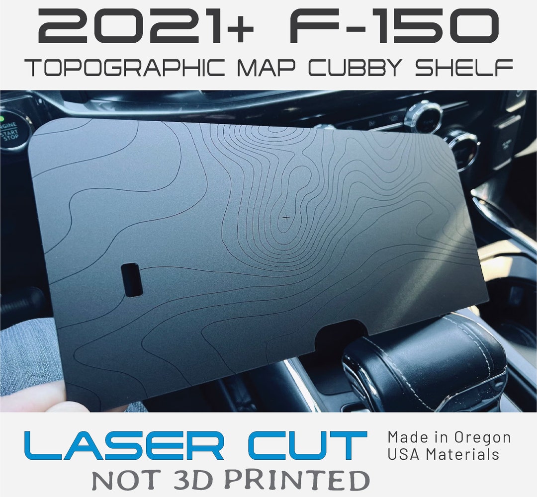 Topographic F150 Cubby Shelf for 2021+ Ford F150 Trucks Cubby Cover for ...