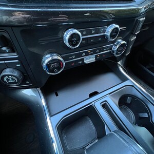 Flat Black F150 Cubby Shelf for 14th Gen Ford Trucks Console Organizer ...