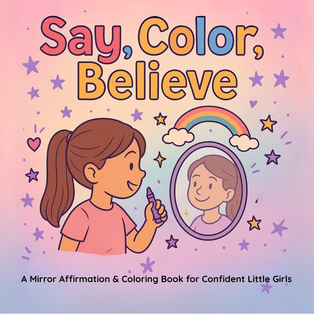 Affirmation Coloring Book for Girls: Christian Confidence & Self-esteem ...