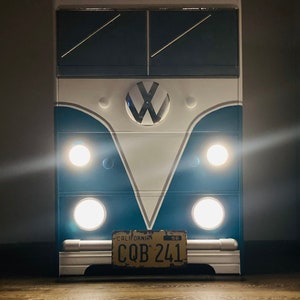 Hand Painted Vintage Dresser- Restored Vintage Dresser, Hippie Bus ...